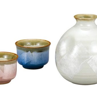 Cold Sake Set Ice Pocket Purple 【Paper Boxed】 - SAKETALK Shop