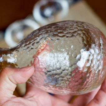 Cold Sake Set Ice Pocket Purple 【Paper Boxed】 - SAKETALK Shop