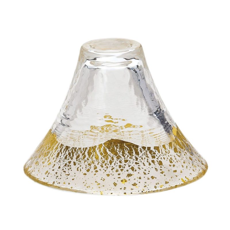 Sakazuki Sake Glass Transparent Gold - SAKETALK Shop