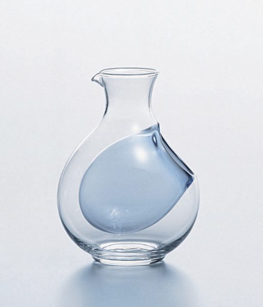 Cold Sake Carafe Ice Pocket Blue 【Toyo-Sasaki Glass】 - SAKETALK Shop